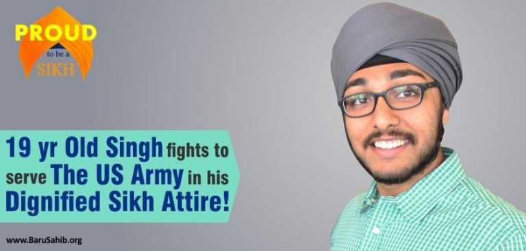 19 yr Old Singh fights to serve the US army in his Dignified Sikh ...