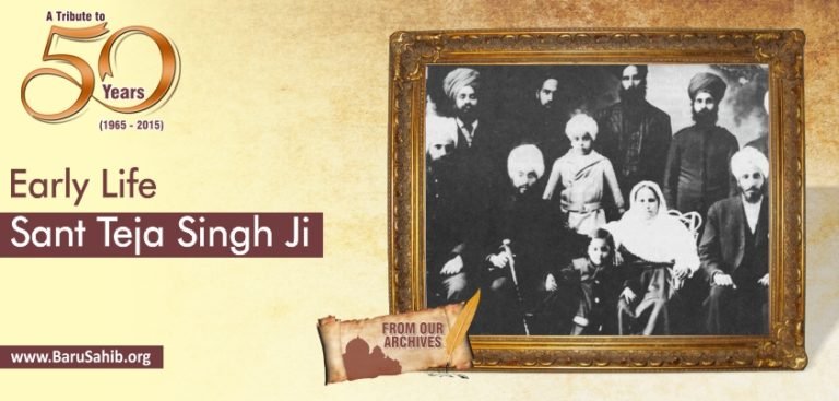 Early Life History of Sant Teja Singh Ji - International Non-Profit ...