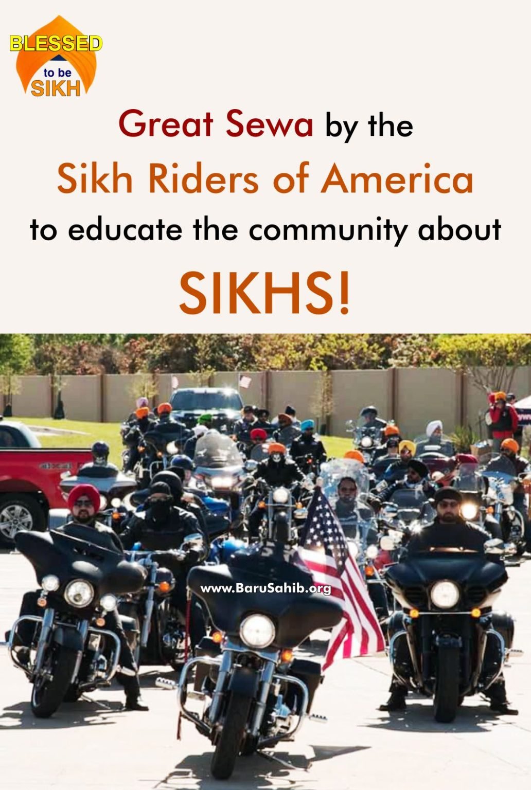 Great Sewa by the Sikh Riders of America to educate the community about ...