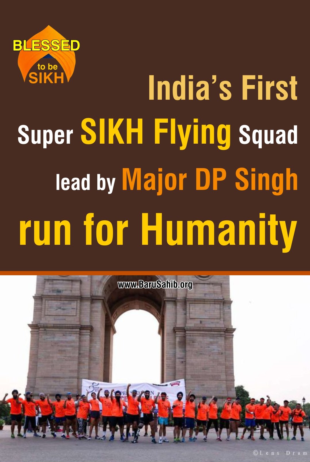 India’s First Super SIKH Flying Squad lead by Major DP Singh run for ...