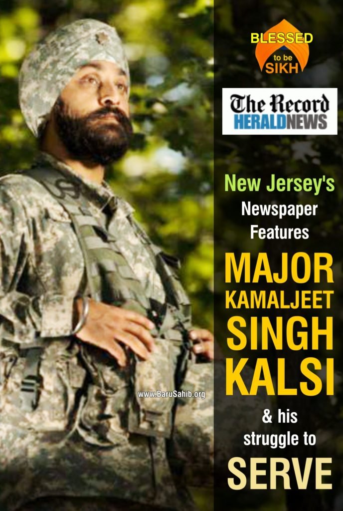 New Jersey's Newspaper Features Major Kamaljeet Singh Kalsi & his ...