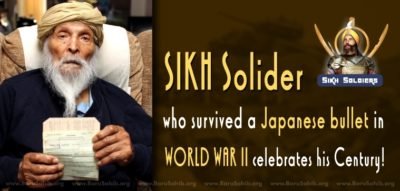SIKH Solider who survived a Japanese bullet in WORLD WAR II celebrates ...